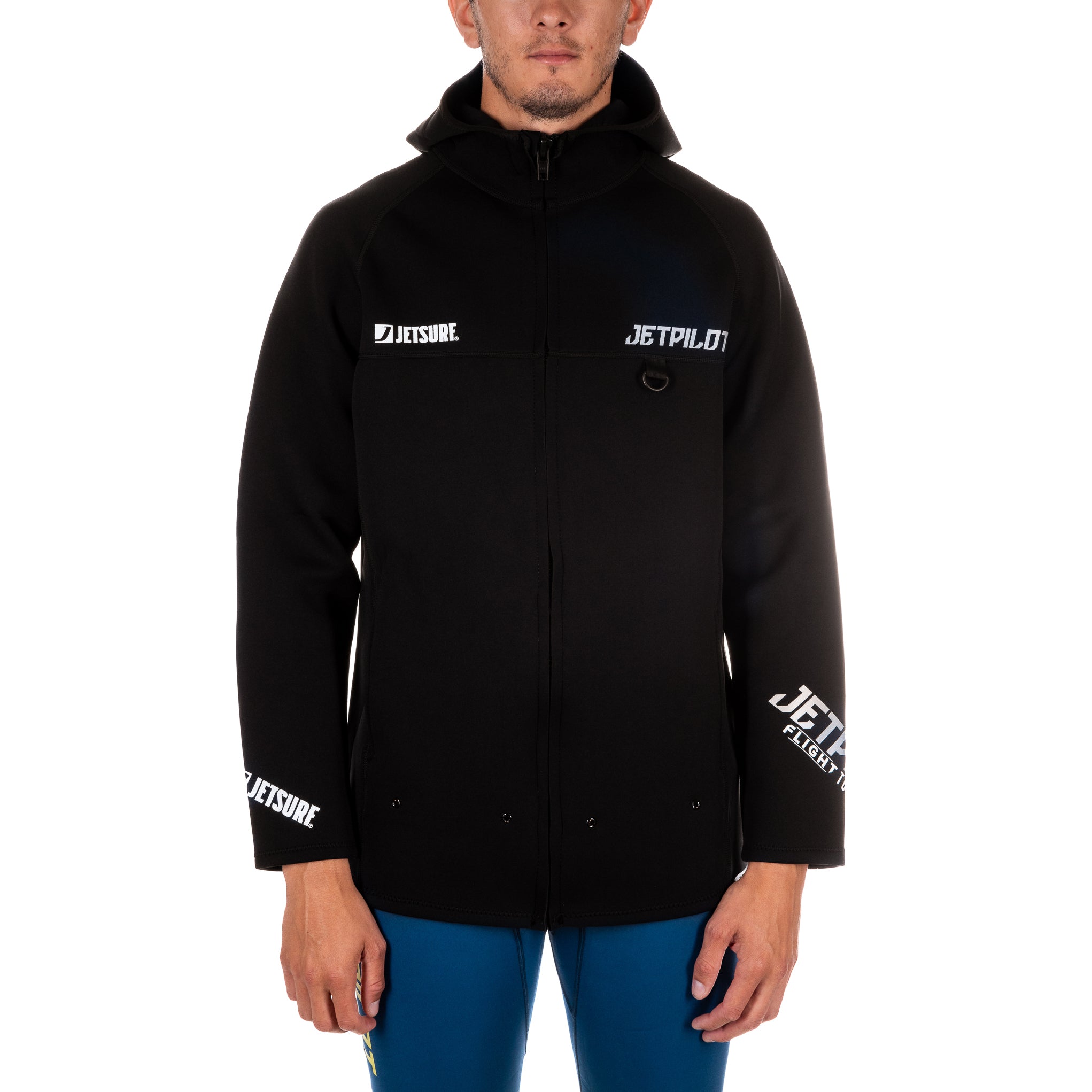 Neoprene Tour Coat JET PILOT BLACK – JETSURF_UK 🇬🇧